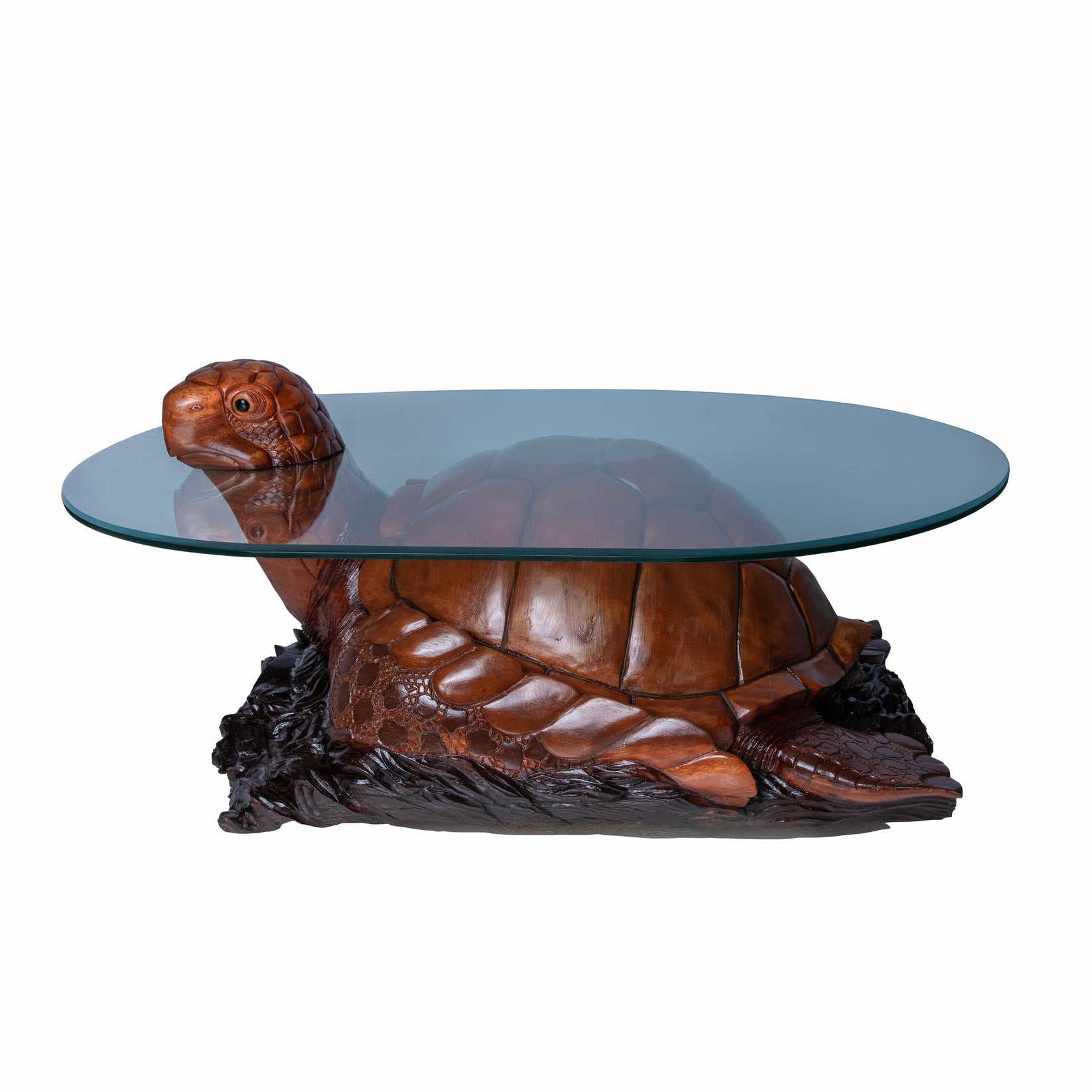Hand-Carved Turtle Coffee Table – “Timeless Elegance” | Code 156 – My Store