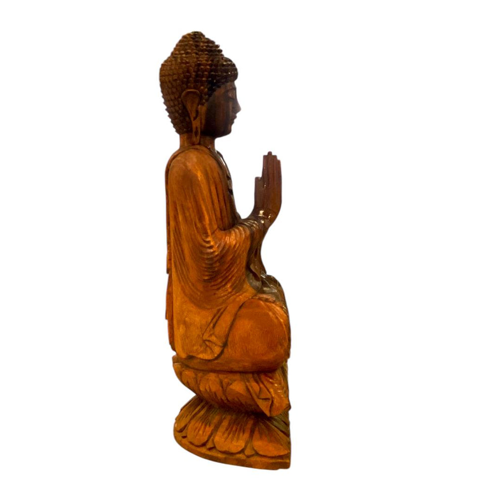 Hand-Carved Buddha Statue – “Graceful Devotion” | Code 162 – My Store